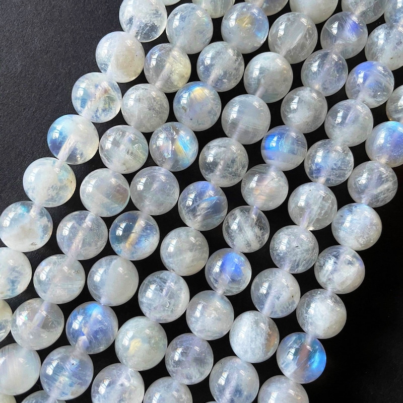 Moonstone Flash Beads - Etsy