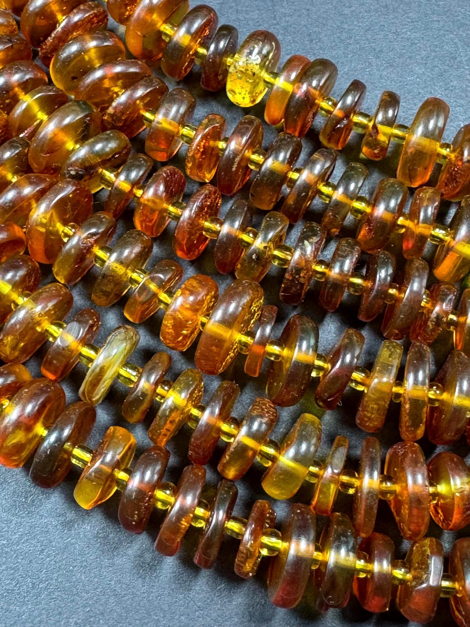 Natural Baltic Gold Stone Bead . Freeform Roundell Shape, Beautiful ...