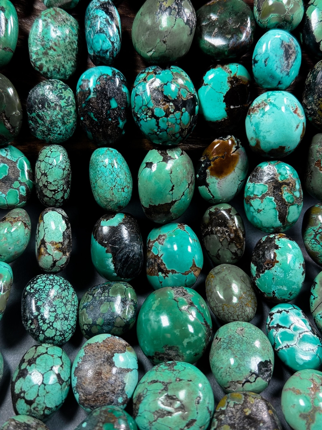 Natural Turquoise Gemstone Bead . Gorgeous Natural Oval Shape . 100% ...