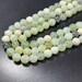 NATURAL Hand-carved Jade Gemstone Bead, 12-13mm Round Beads. Beautiful ...