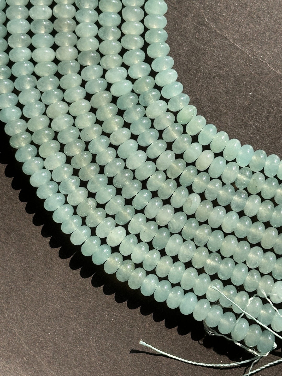 Beautiful Jade Gemstone Bead 8x5mm Smooth Rondelle Beads, Gorgeous ...
