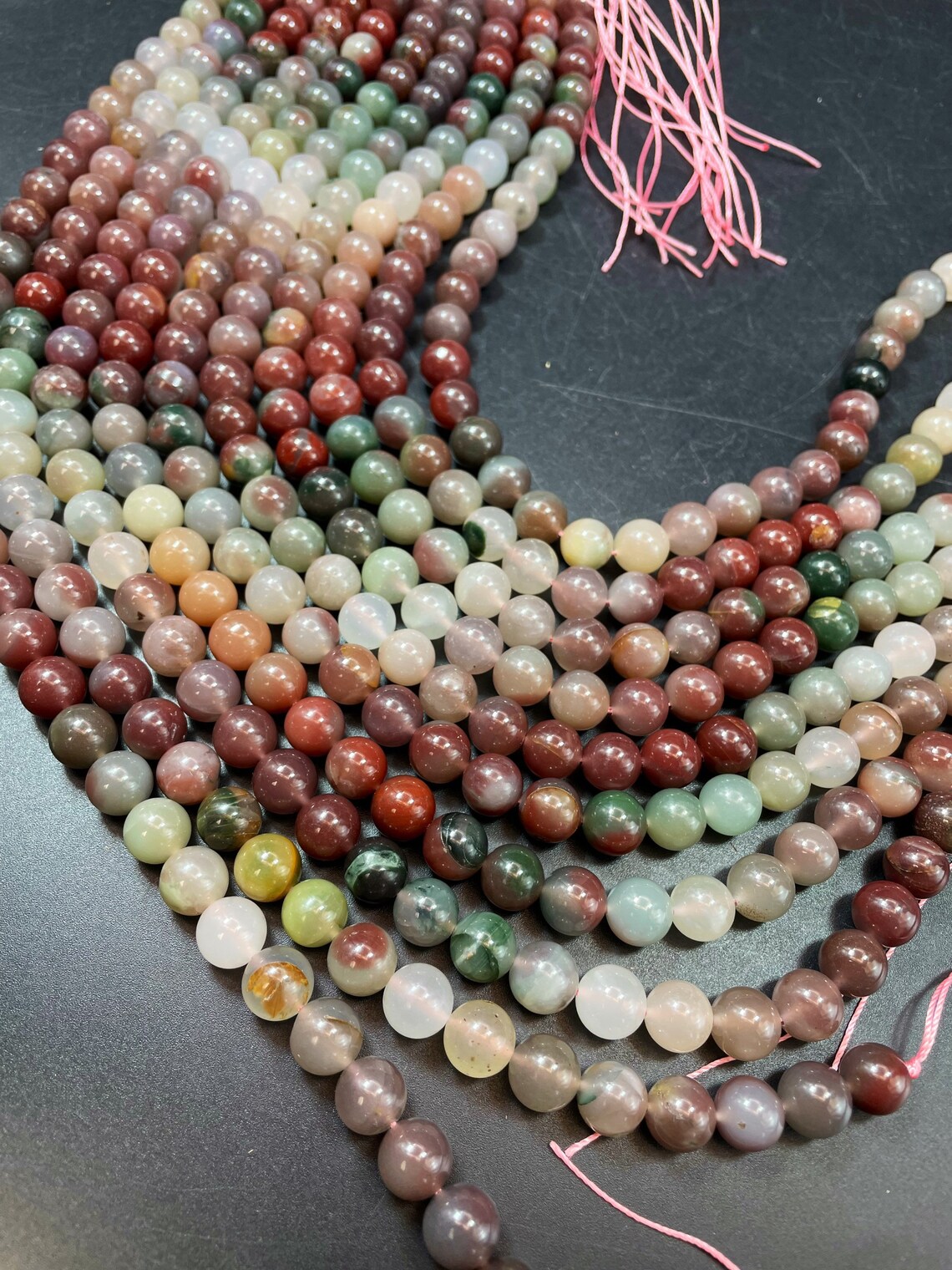 AAA Natural Multi Color Jade Gemstone Bead. Gorgeous Natural - Etsy