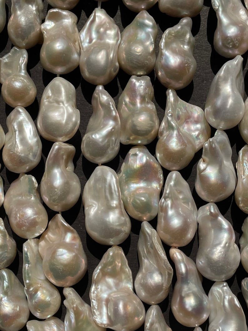 AAA Natural Baroque Pearl. Freeform Shape Gorgeous Natural - Etsy