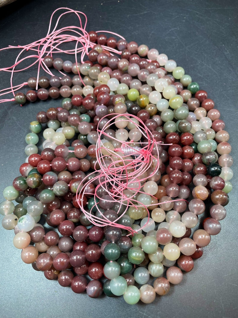 AAA Natural Multi Color Jade Gemstone Bead. Gorgeous Natural - Etsy