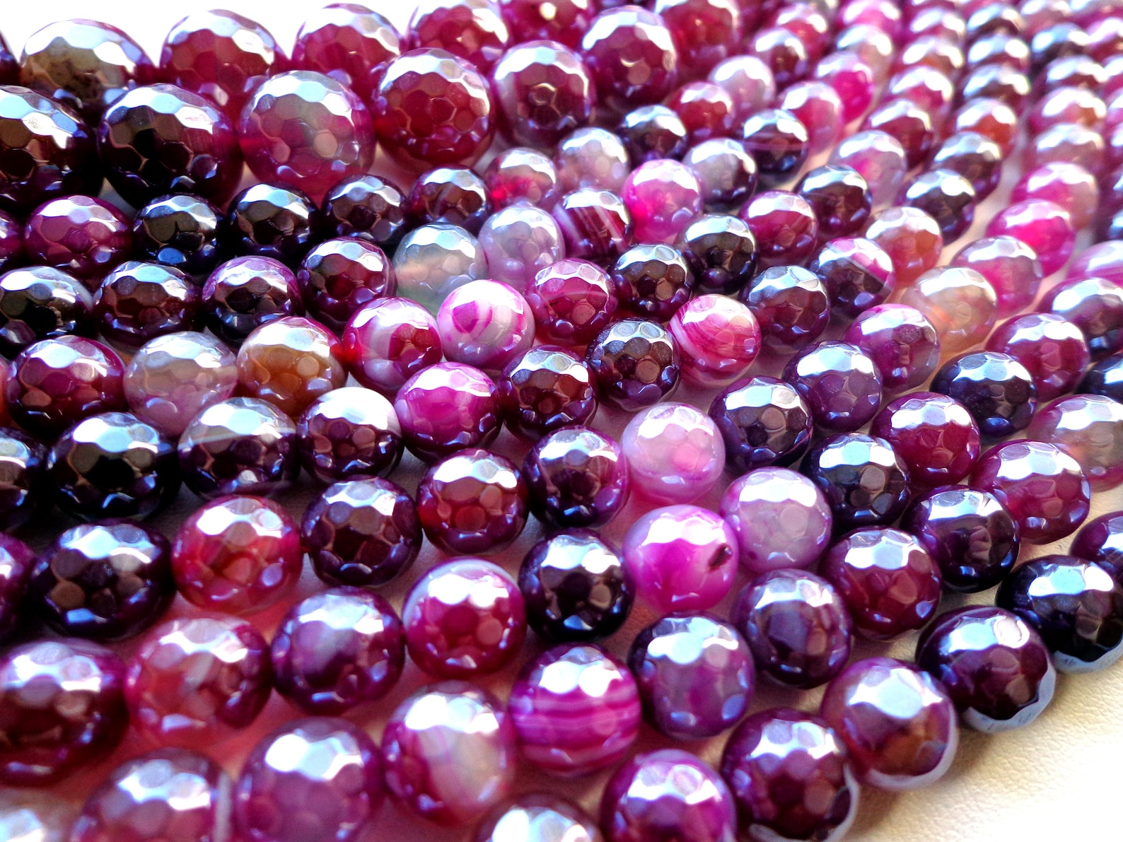 Natural Gemstone Mystic Botswana Beads 6,8,10,12mm Beads, Full Length ...