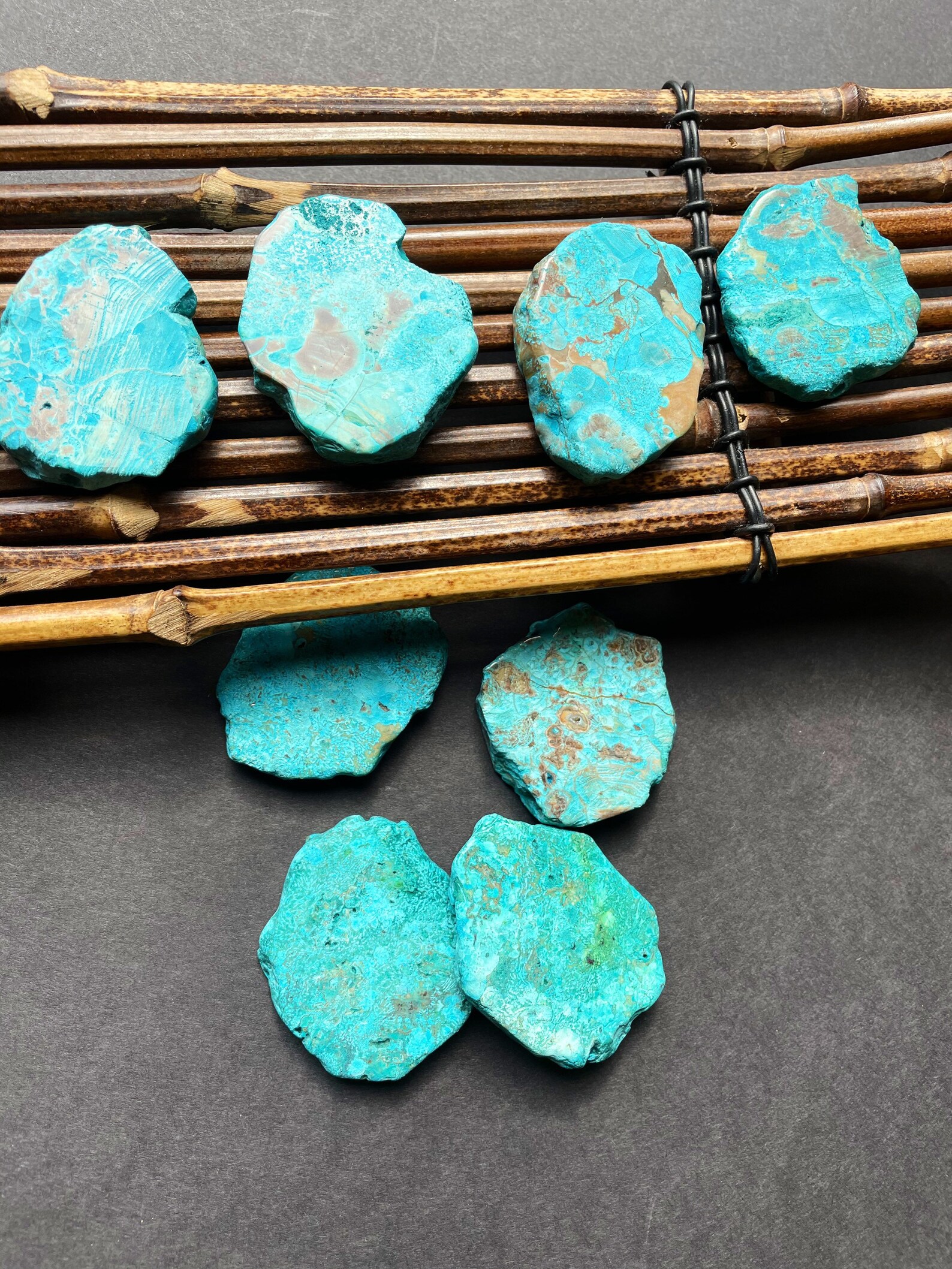 Natural Blue Ocean Jasper Stone Pendant. 35-50mm Freedom Shape.gorgeous ...