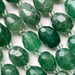 Natural Green Strawberry Quartz Stone Bead. Faceted 10x12mm Barrel ...