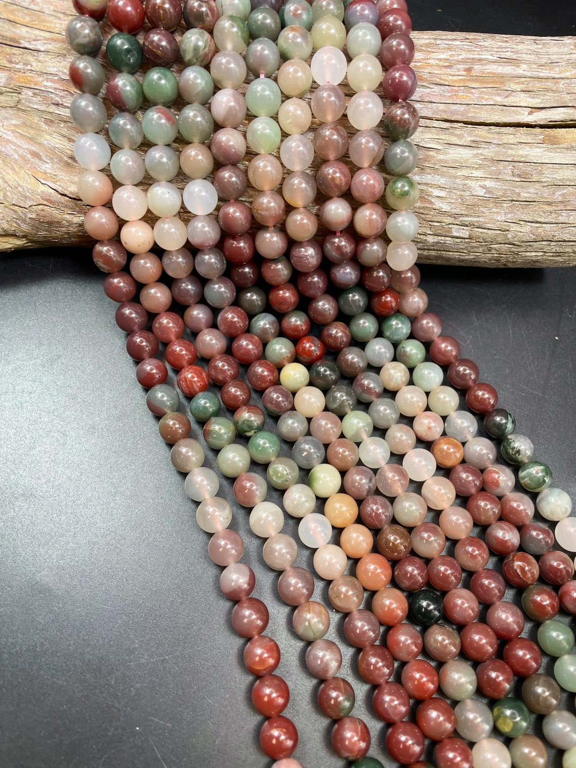 AAA Natural Multi Color Jade Gemstone Bead. Gorgeous Natural - Etsy