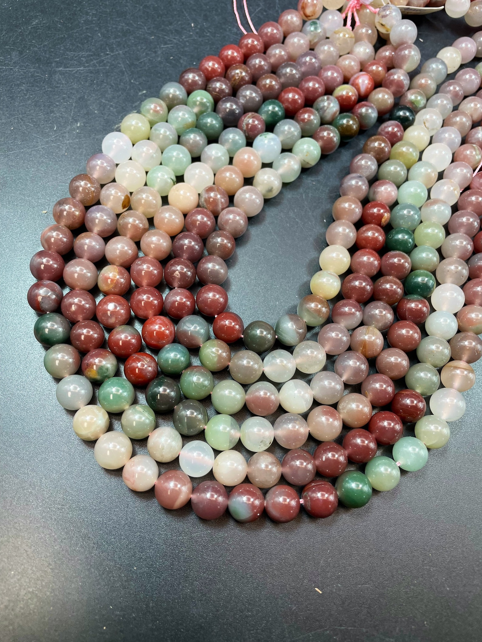AAA Natural Multi Color Jade Gemstone Bead. Gorgeous Natural - Etsy