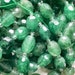 Natural Green Strawberry Quartz Stone Bead. Faceted 10x12mm Barrel ...