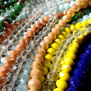Bulk! 650 Beads Multi-color Crystal 8x6mm Rondelle Chinese Crystal ...
