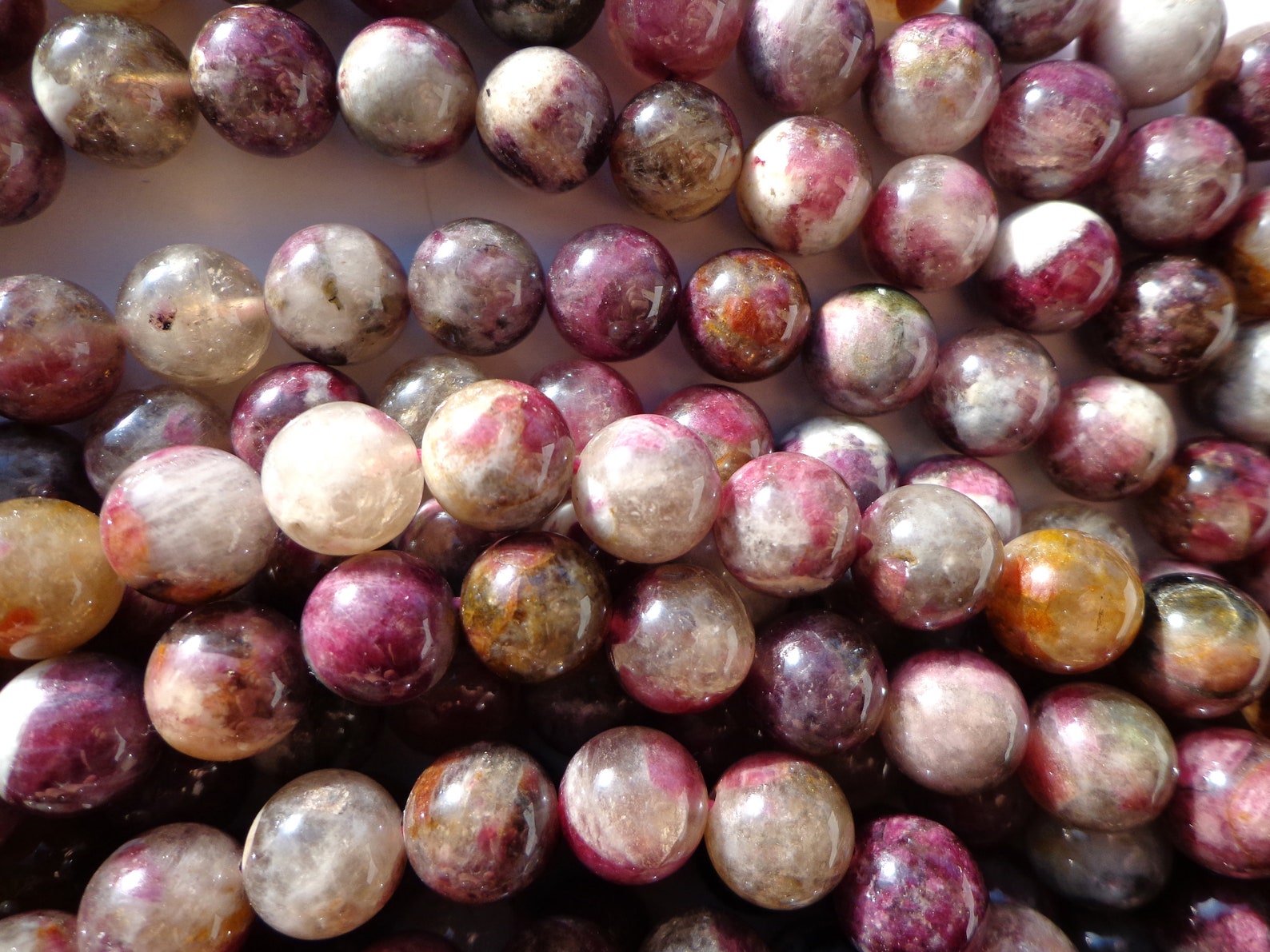 Natural turmaline stone bead. turmaline stone bead. Gorgeous | Etsy