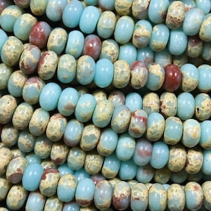 Natural Sea Sediment Jasper Gemstone Bead 8x5mm Rondelle Shape ...