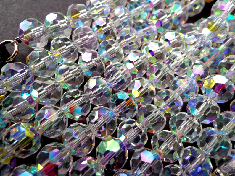AAA High Quality Iridescent Crystal Beads 7mm Faceted Round - Etsy