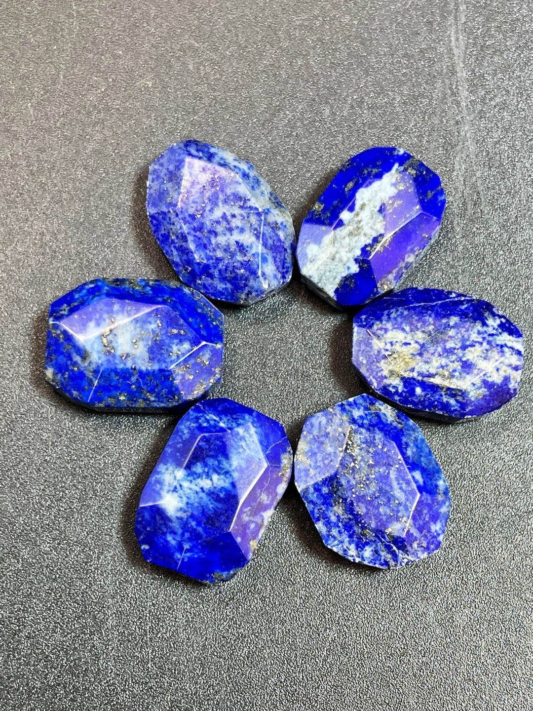 Natural Lapis Lazuli Gemstone Bead. Faceted 13x18mm Rectangle Shape ...