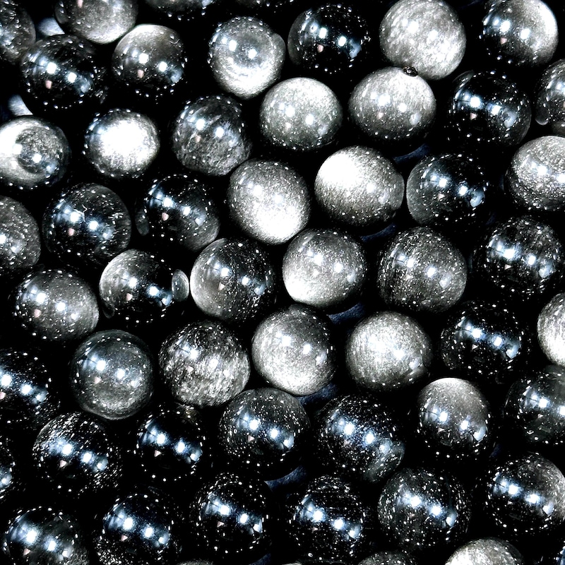 Black Sheen Beads - Etsy