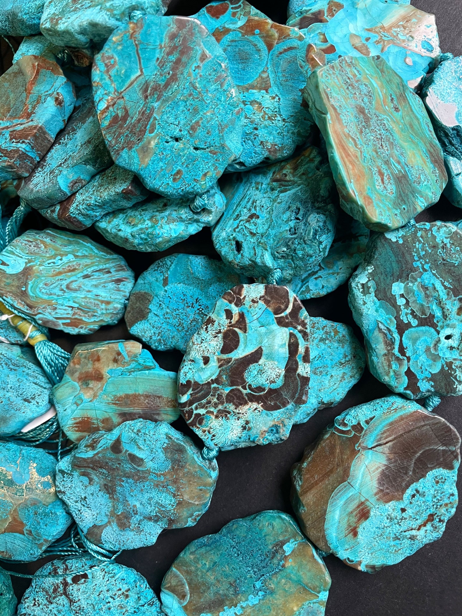 Beautiful Blue Ocean Jasper. Freedom Shape. Gorgeous Blue Brown Orange ...