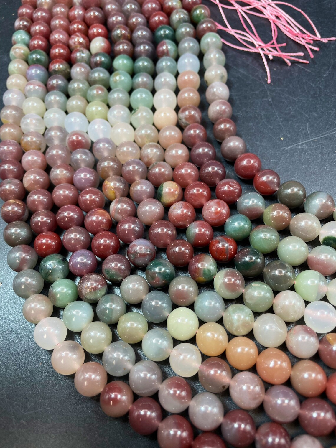 AAA Natural Multi Color Jade Gemstone Bead. Gorgeous Natural Brown ...