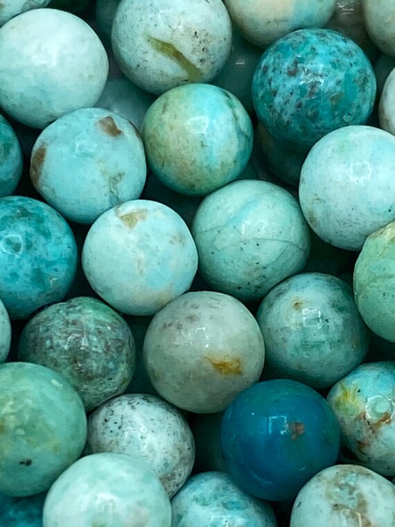Turquoise 5mm Round 100% Natural - Etsy