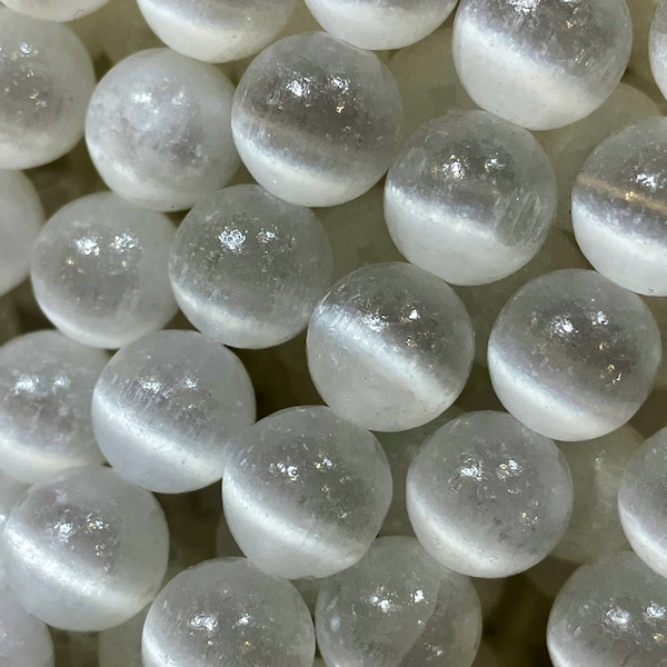 Selenite Beads - Etsy