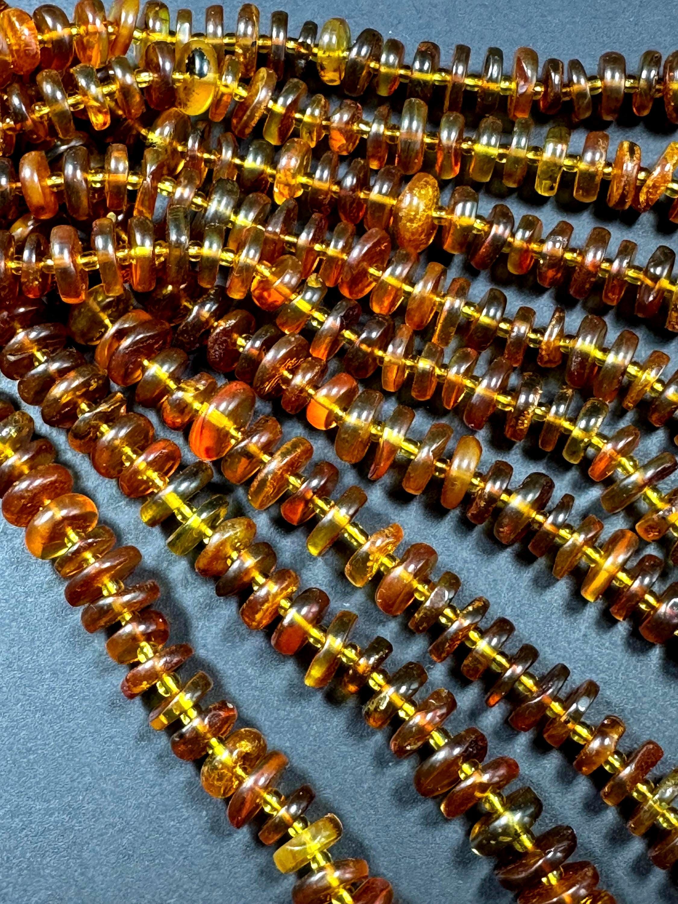 Natural Baltic Gold Stone Bead . Freeform Roundell Shape, Beautiful ...