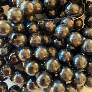 AAA Natural Hypersthene Stone Beads, 8mm10mm,12mm, Smooth Round Shape ...