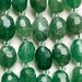 Natural Green Strawberry Quartz Stone Bead. Faceted 10x12mm Barrel ...