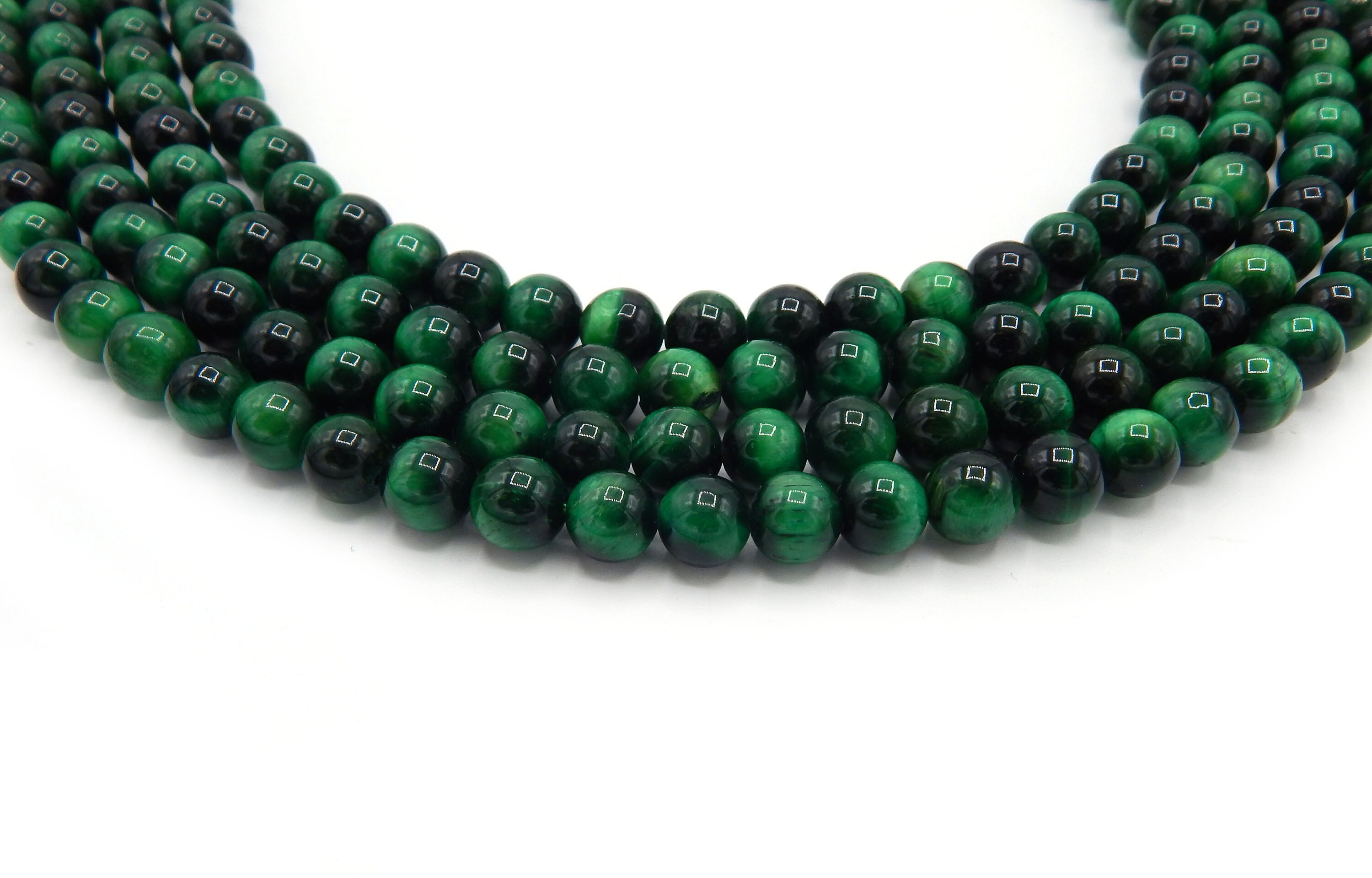 NATURAL Gemstone Green Tiger-eye, Smooth Round, 4mm,6mm,8mm,10mm,12mm ...