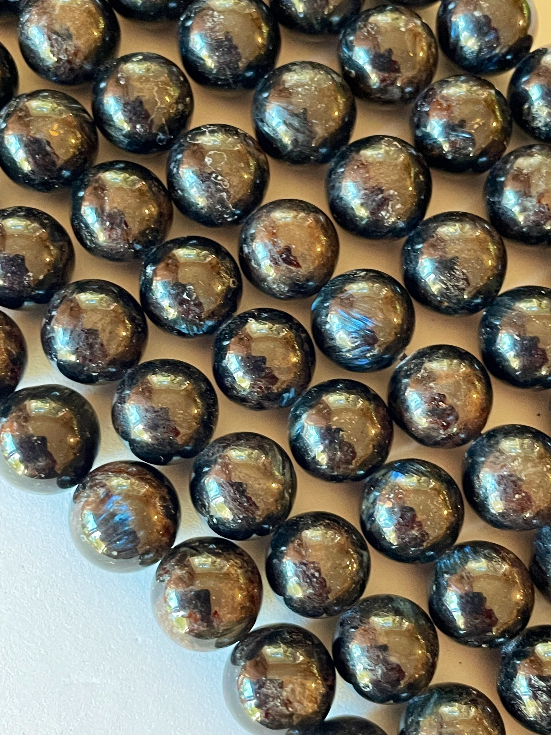 AAA Natural Hypersthene Stone Beads, 8mm10mm,12mm, Smooth Round Shape ...