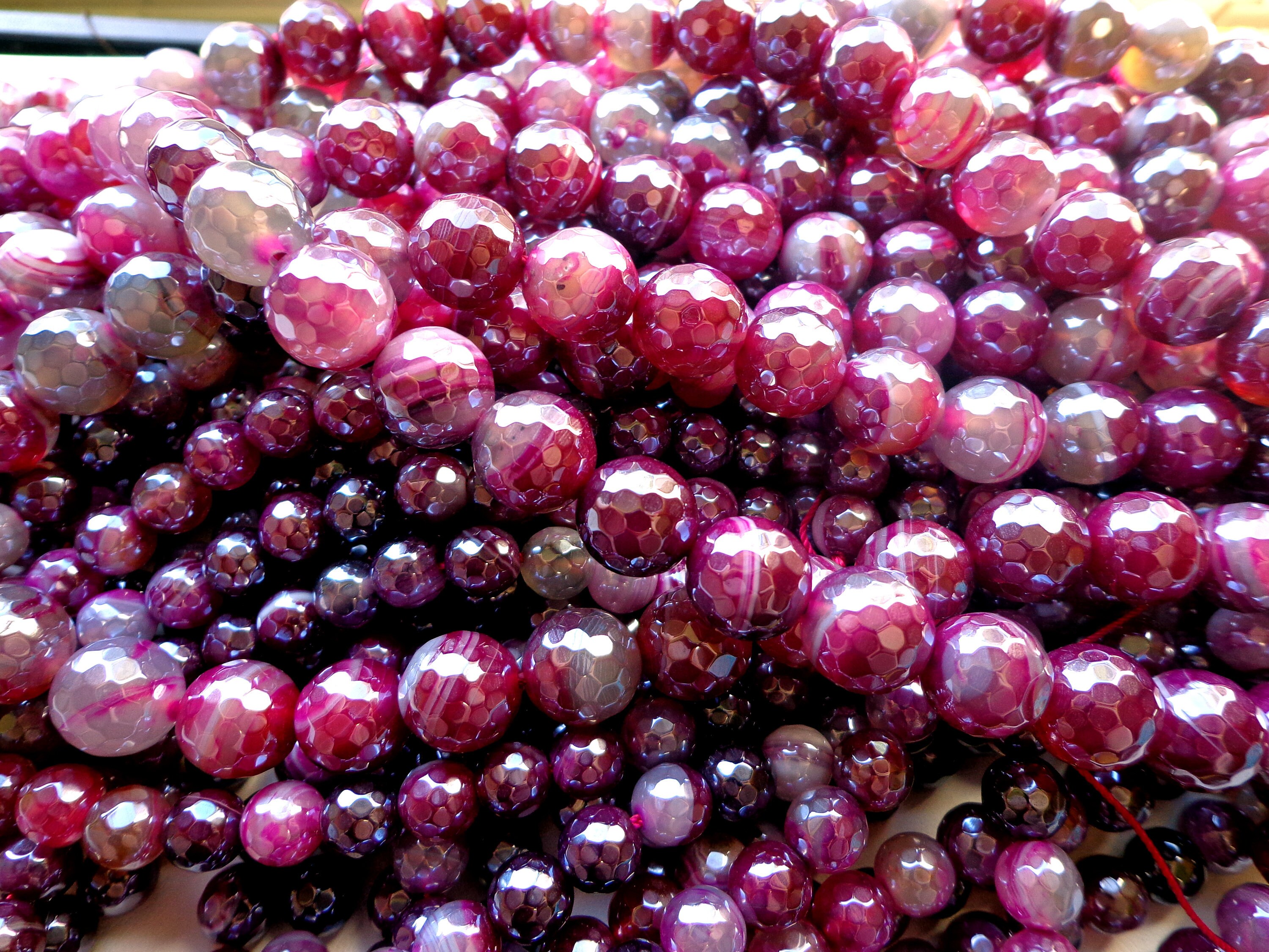 Natural Gemstone Mystic Botswana Beads 6,8,10,12mm Beads, Full Length ...