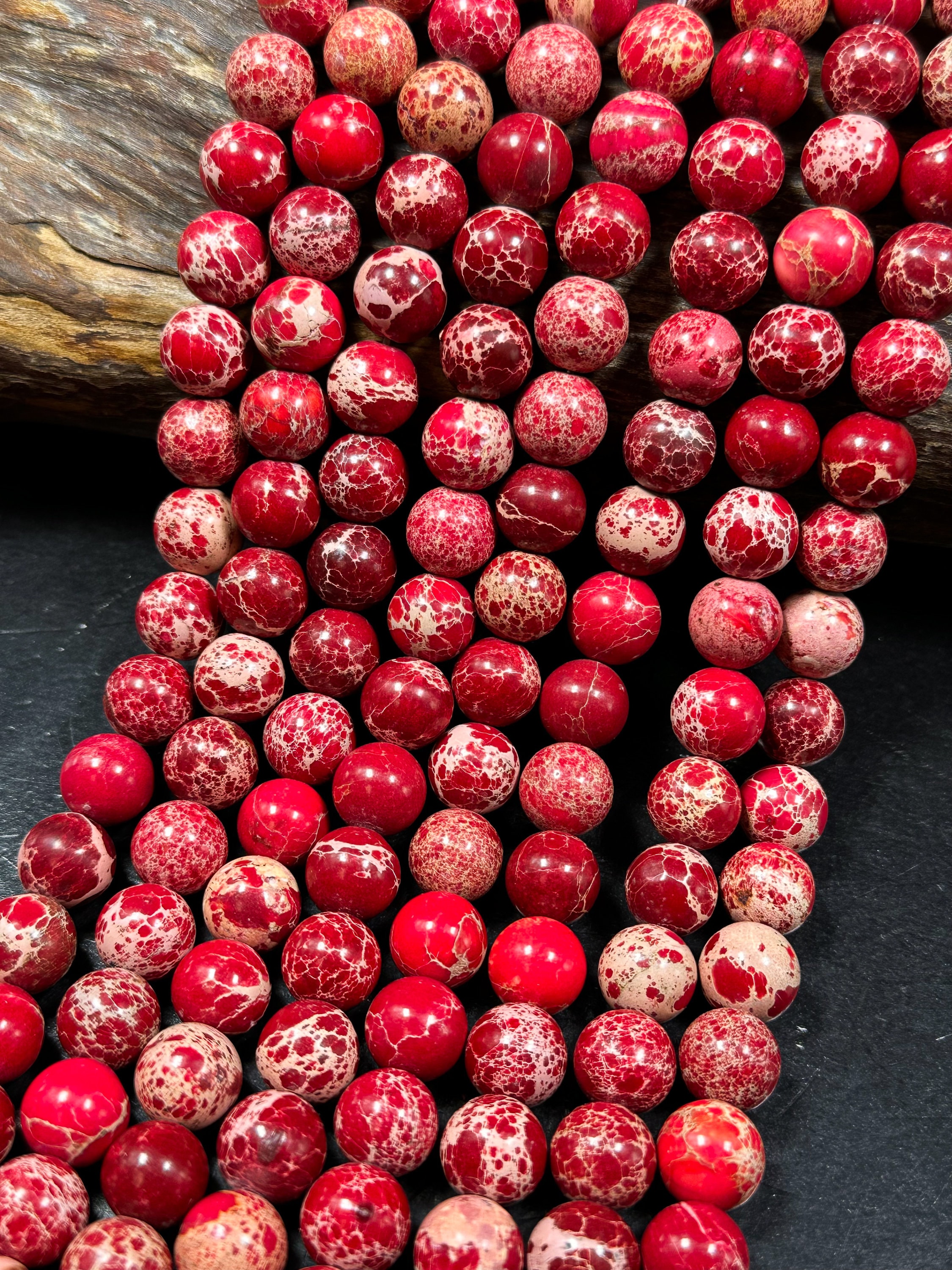Natural Sea Sediment Jasper Gemstone Bead 6mm 8mm 10mm Round Beads ...