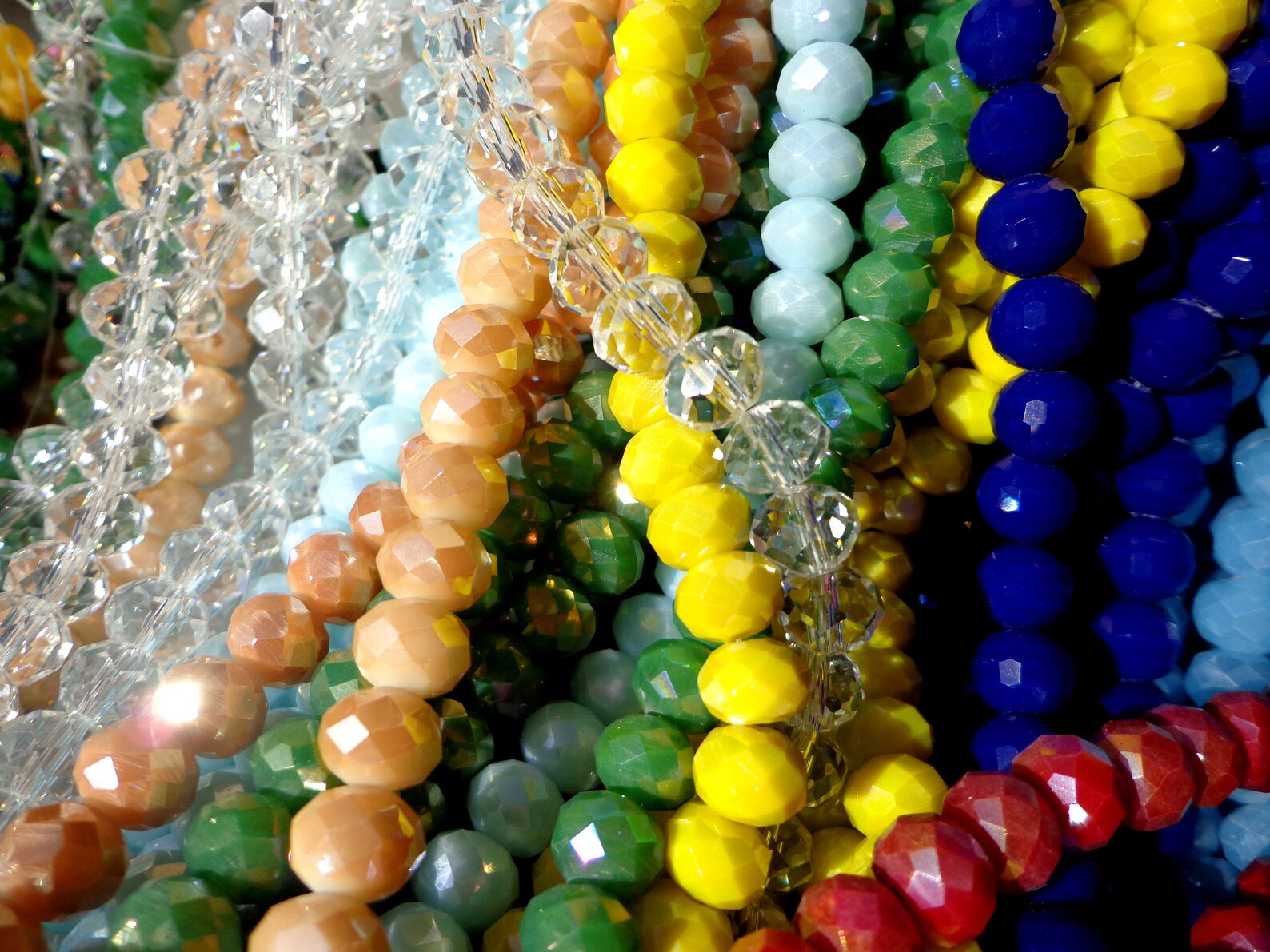 Bulk 650 Beads Multi-color Crystal 8x6mm Rondelle Chinese | Etsy