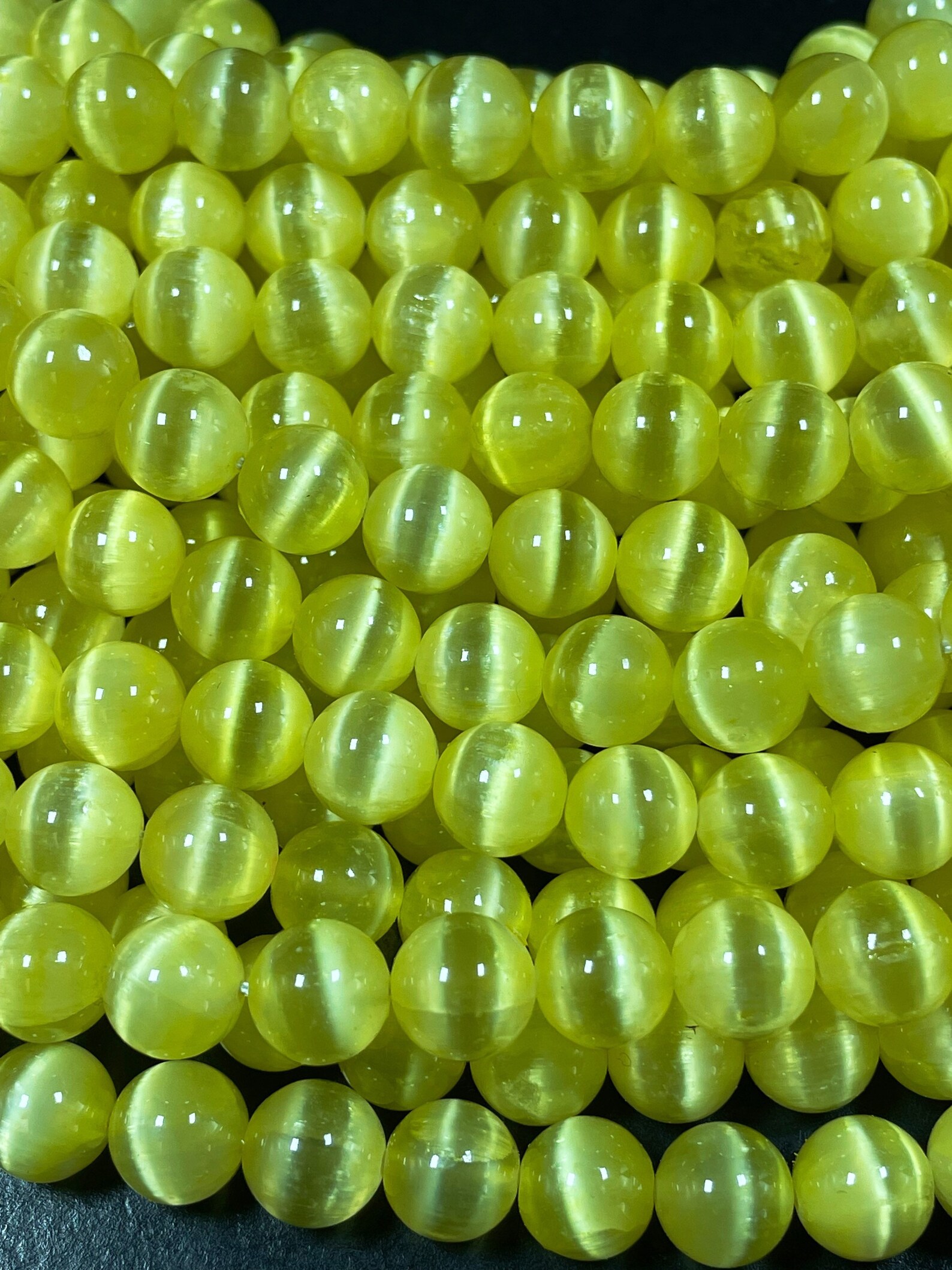AAA Natural Selenite Gemstone Bead, 8mm 10mm Round Bead, Beautiful ...