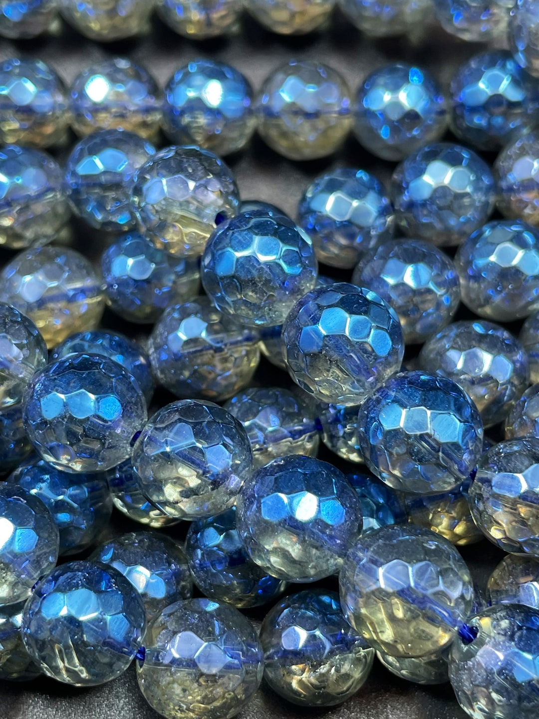 Natural Mystic Rainbow Quartz Crystal Round Bead. 6mm 8mm 10mm Round ...