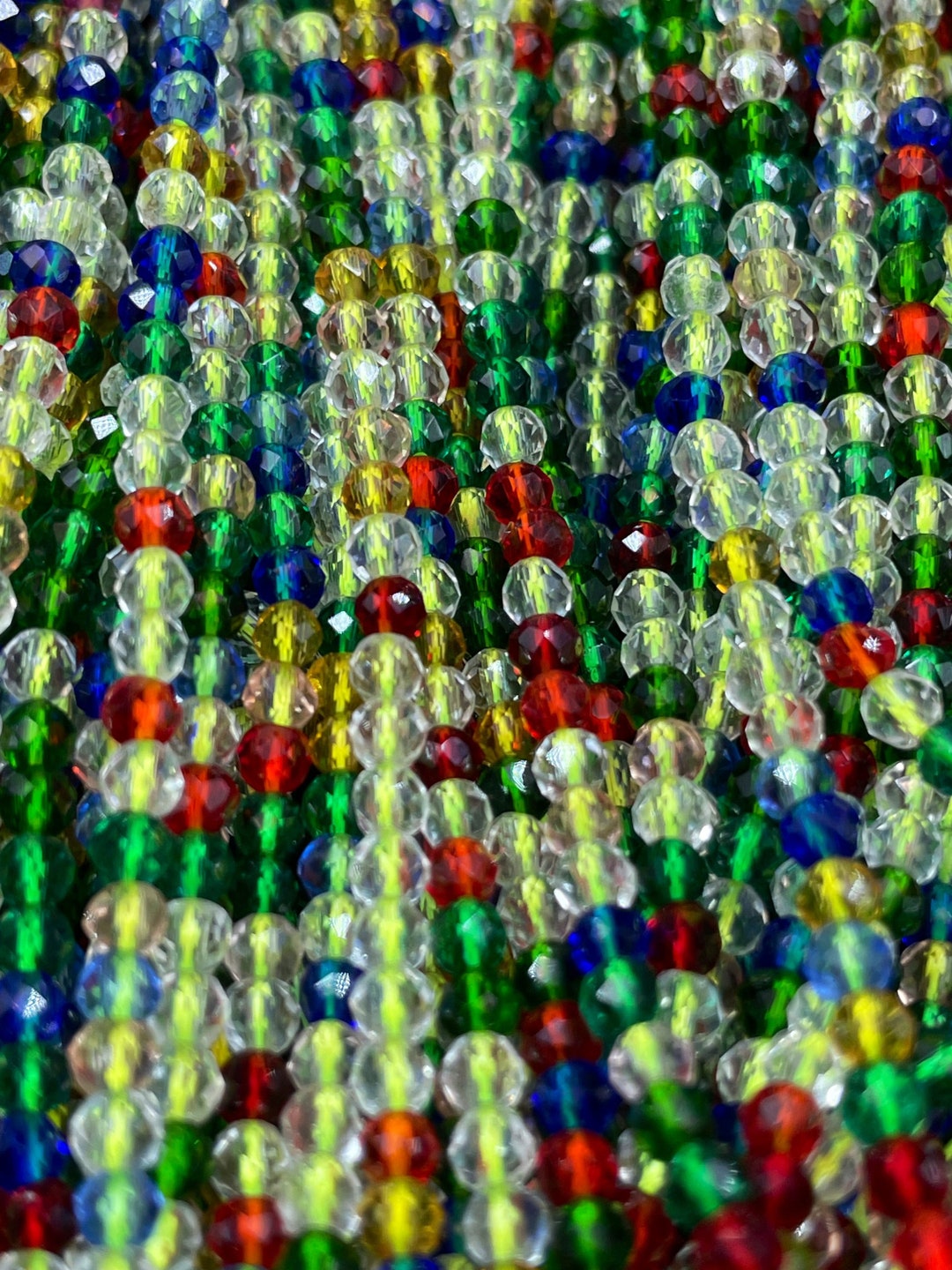 Beautiful Chinese Crystal Bead . Faceted 3mm Round Bead. Gorgeous Green ...