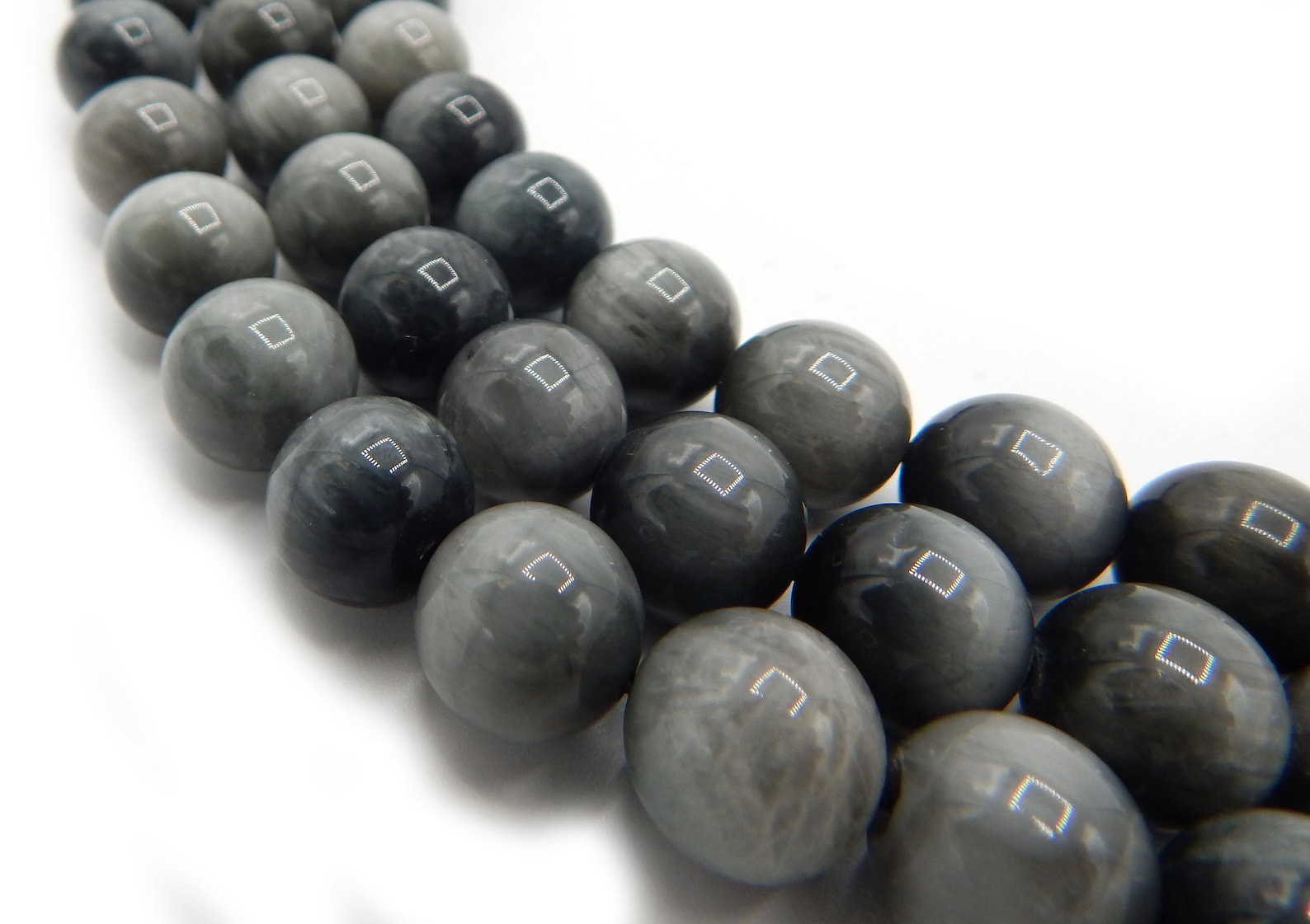 Natural Gemstone Eagle-eye Smooth Round 4mm6mm10mm - Etsy