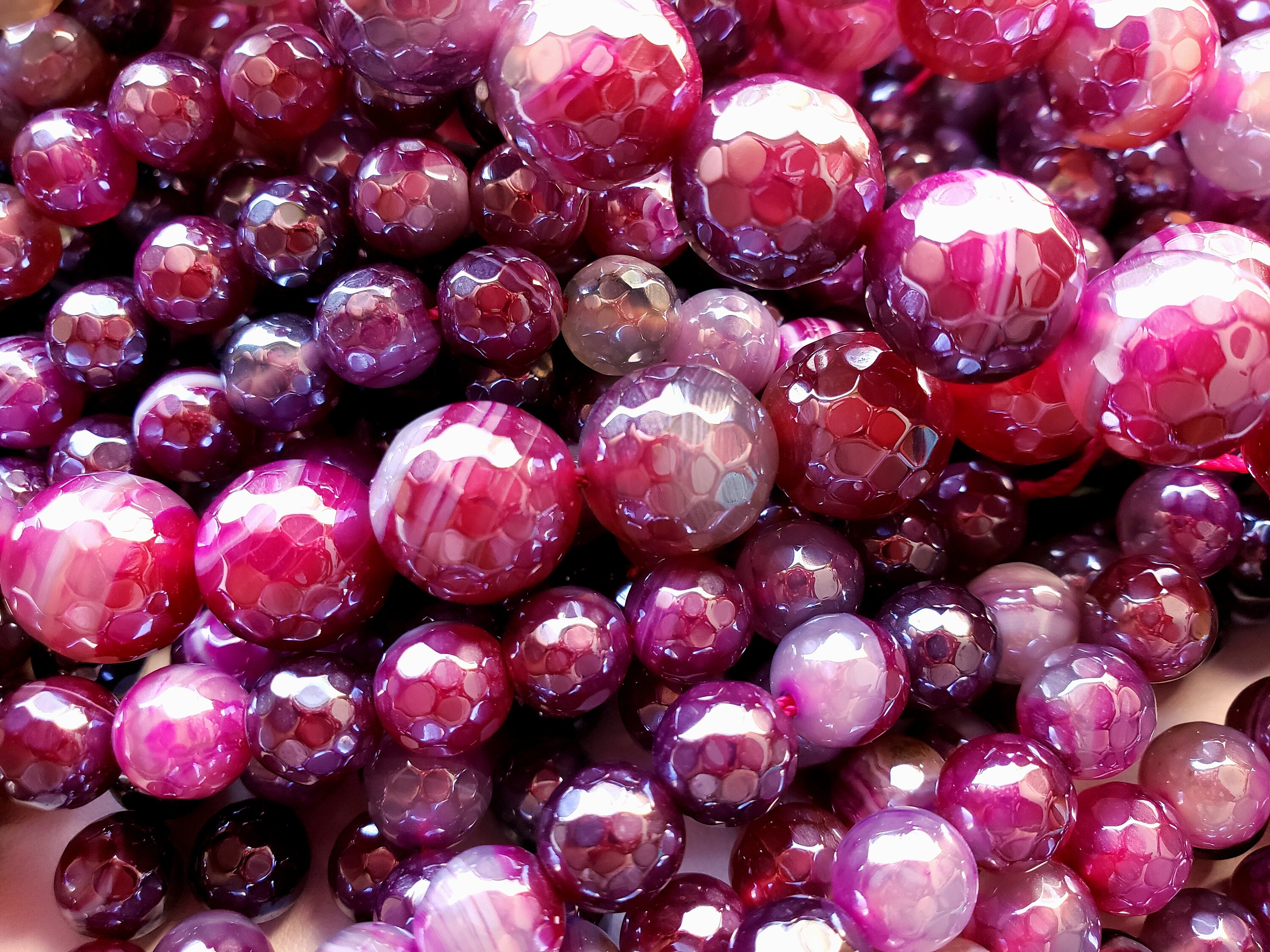 Natural Gemstone Mystic Botswana Beads 6,8,10,12mm Beads, Full Length ...