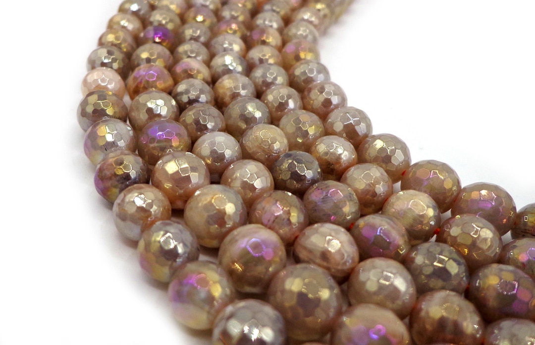 MYSTIC Moonstone,faceted Round,6mm,8mm,10mm 12mm .gorgeous Natural ...