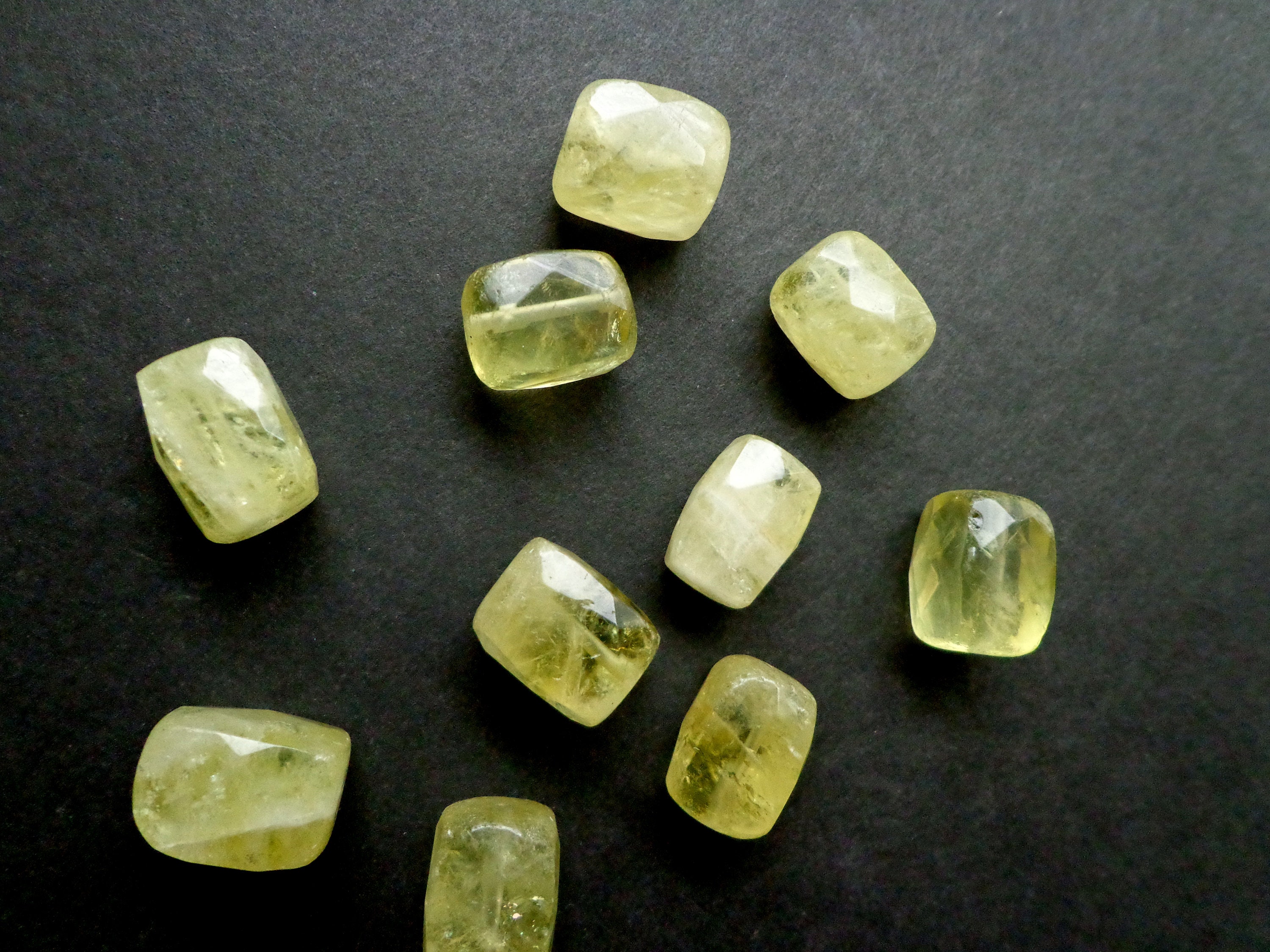 Natural Gemstone Lime Quartz Rectangle Faceted 15x11mm - Etsy UK