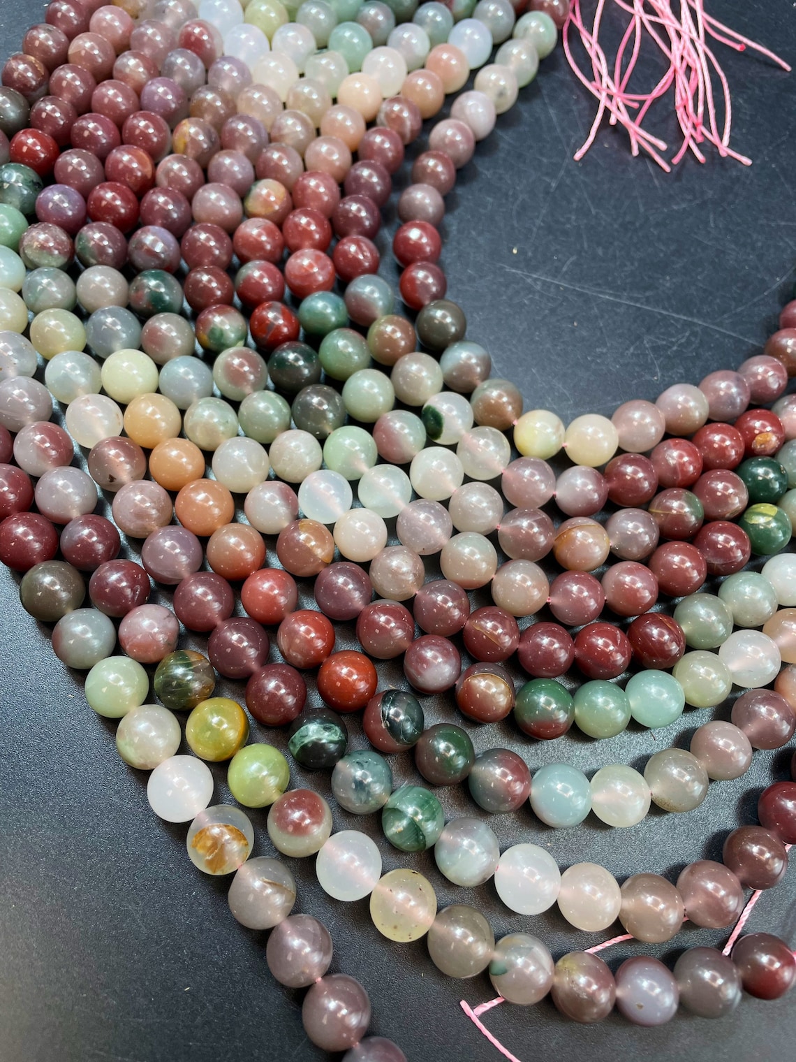 AAA Natural Multi Color Jade Gemstone Bead. Gorgeous Natural - Etsy