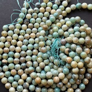 Natural Mystic Amzonite Stone Bead. Faceted 6mm 8mm 10mm 12mm Round ...