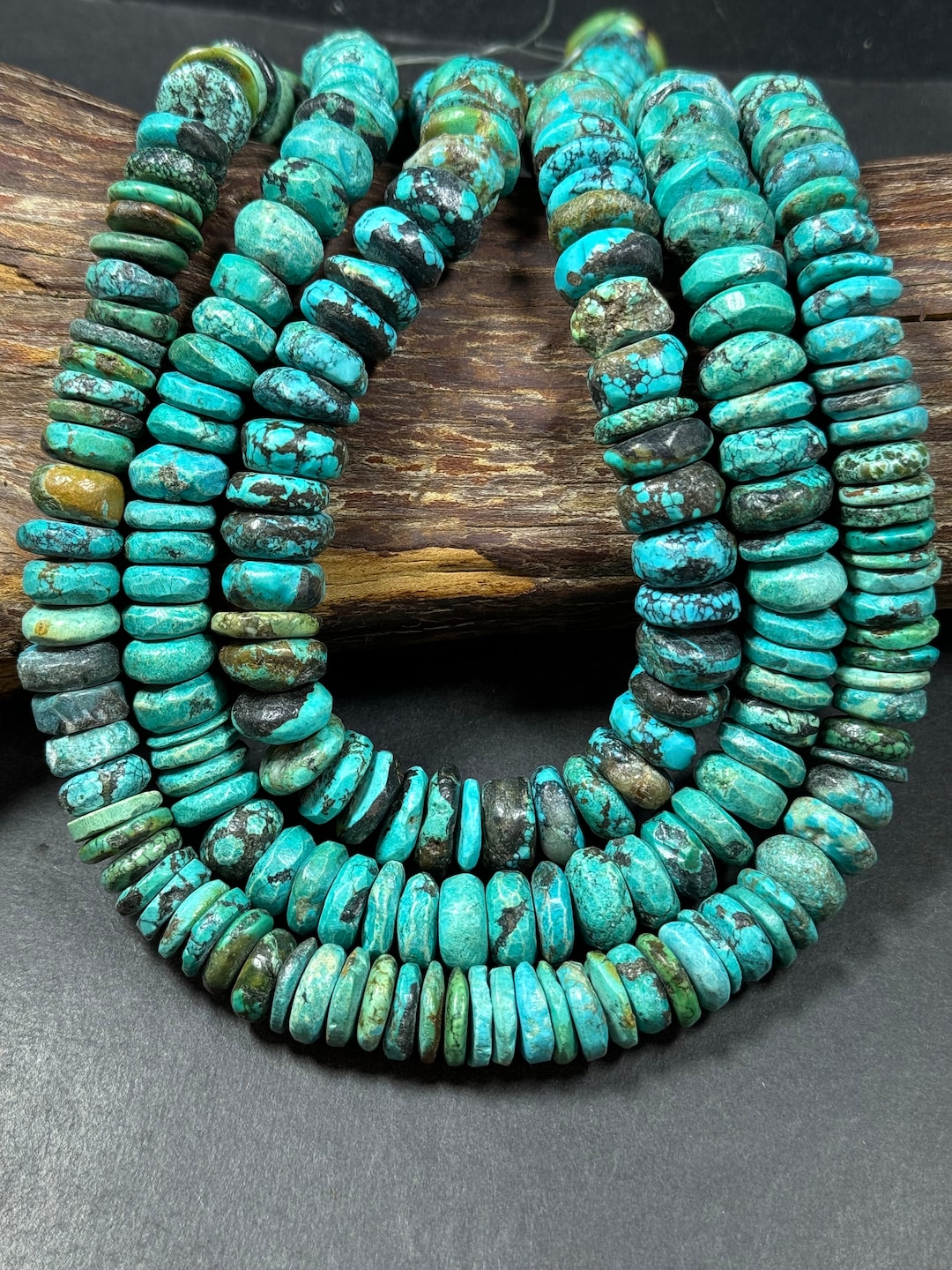 AA 100% Natural Turquoise Gemstone Bead . Roundell Shape . Gorgeous ...