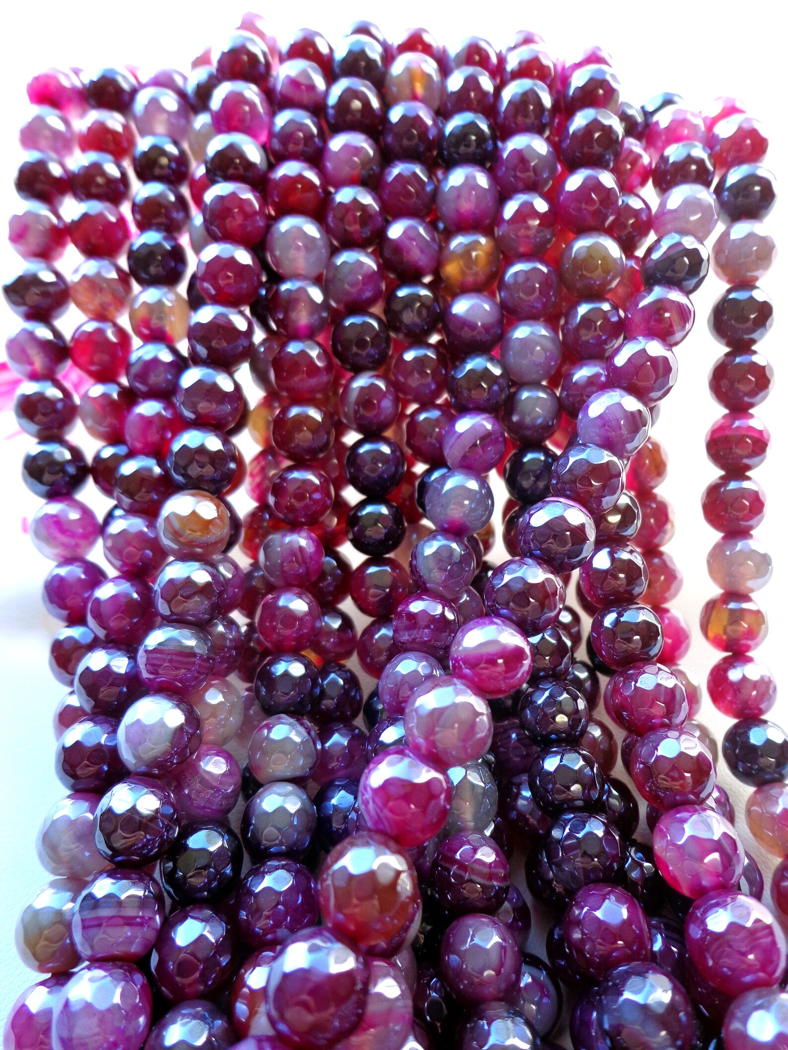 Natural Gemstone Mystic Botswana Beads 6,8,10,12mm Beads, Full Length ...