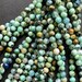 Natural Azurite Stone Bead. 6mm8mm 10mm Round Bead. Beautiful Natural ...