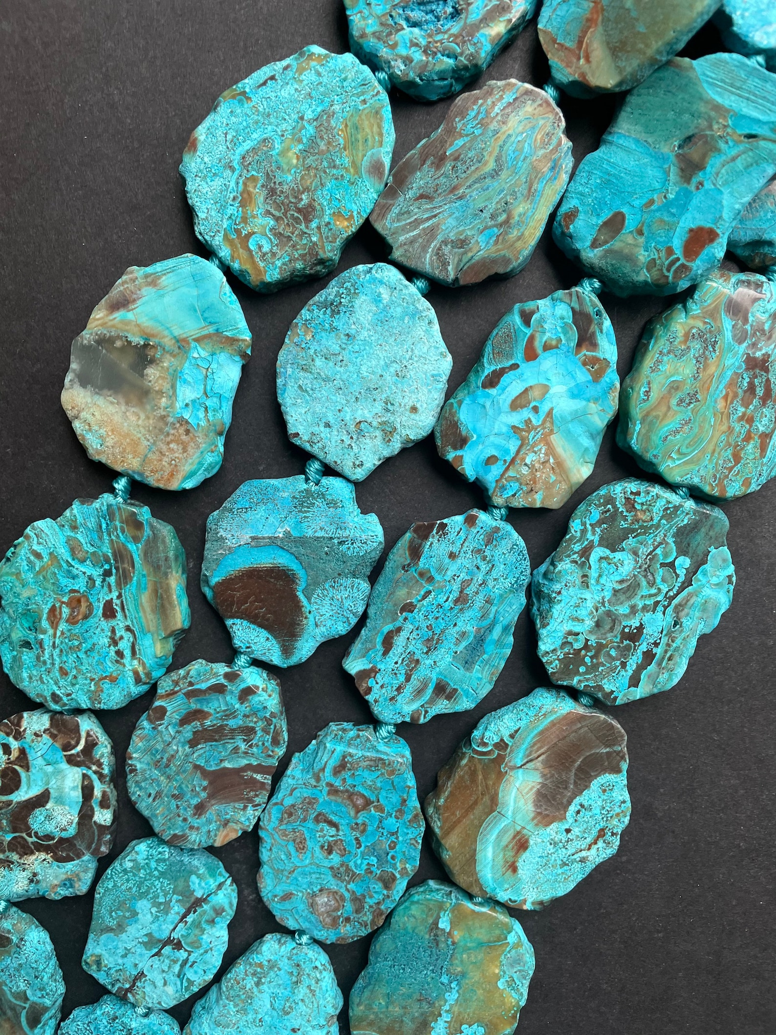 Beautiful Blue Ocean Jasper. Freedom Shape. Gorgeous Blue Brown Orange ...