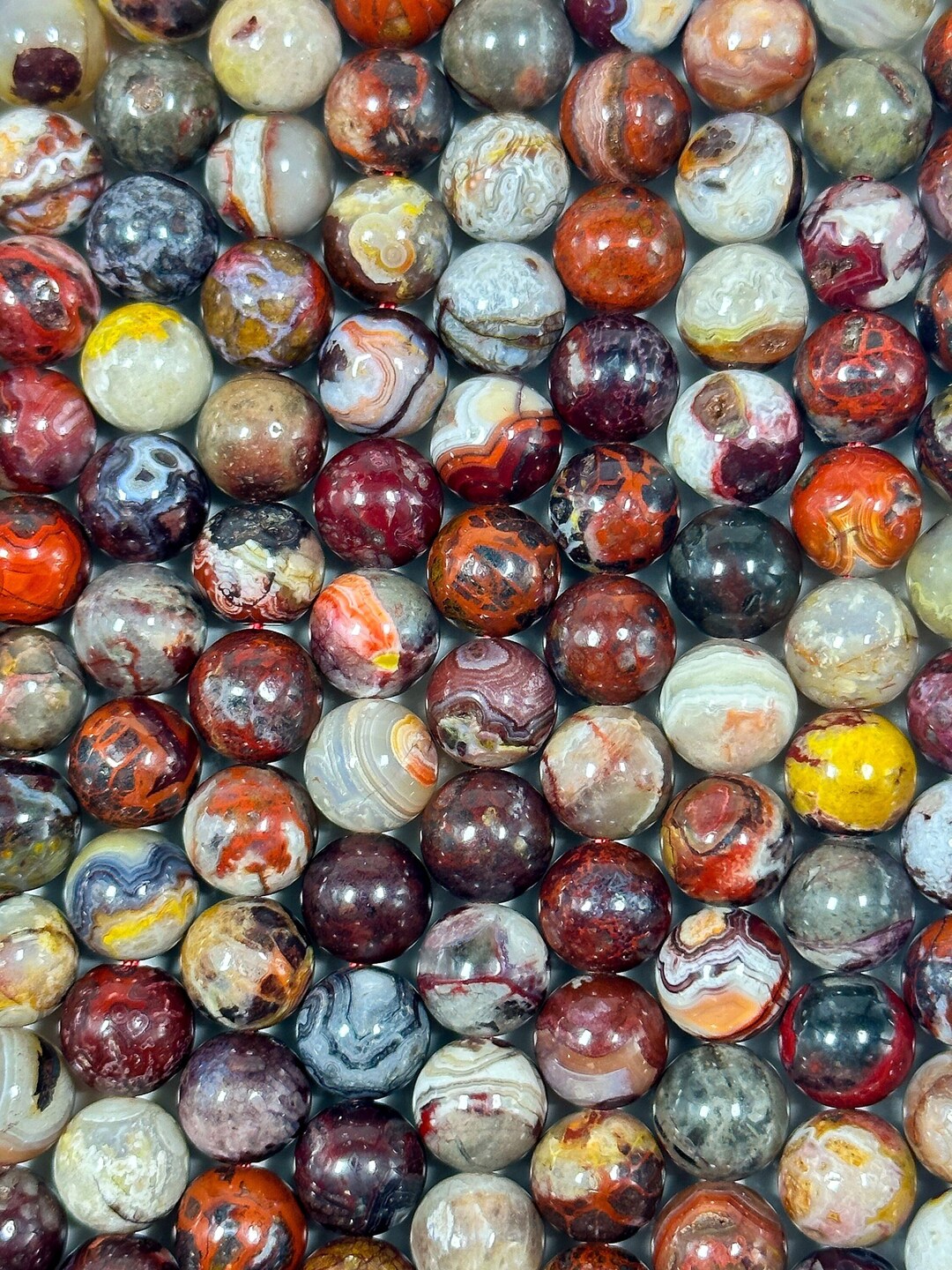 NATURAL Mexican Red Agate Gemstone Bead, 6mm 8mm 10mm Round Beads ...