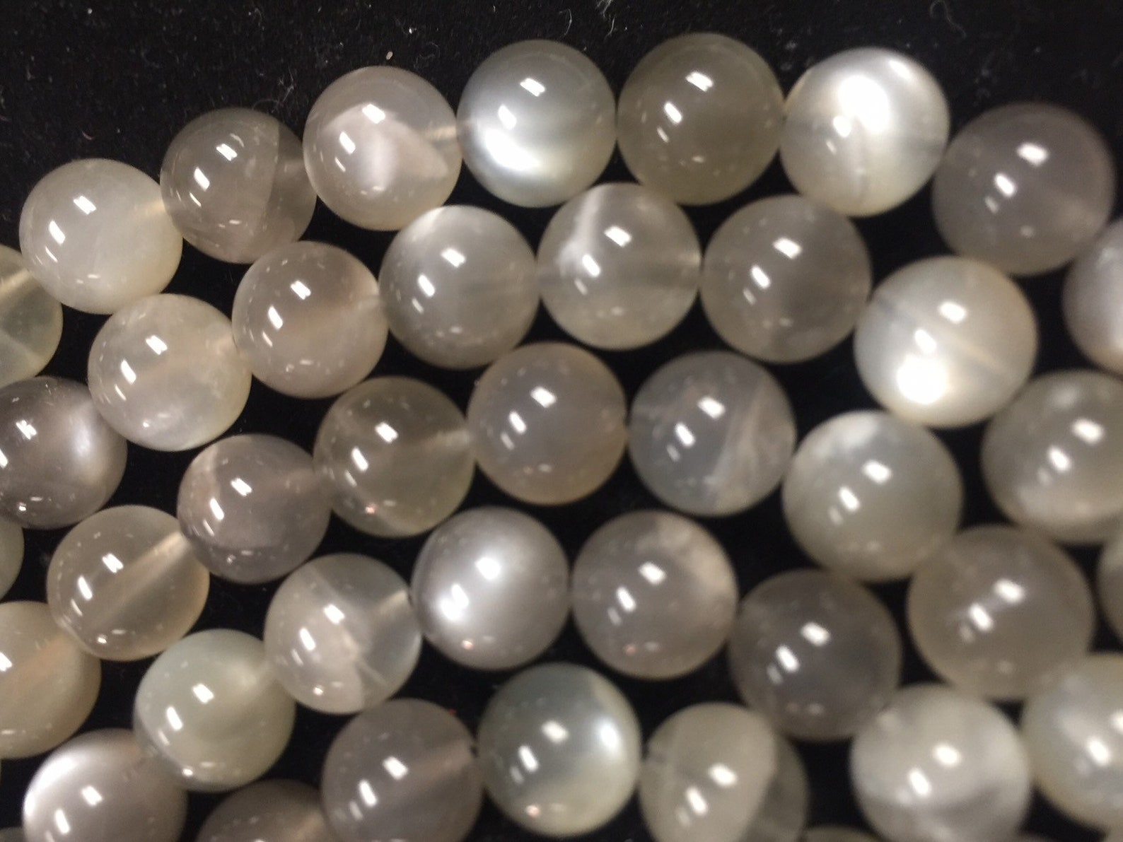 AAA Natural Moonstone Bead.natural Gray Moonstone Beads . 7mm | Etsy
