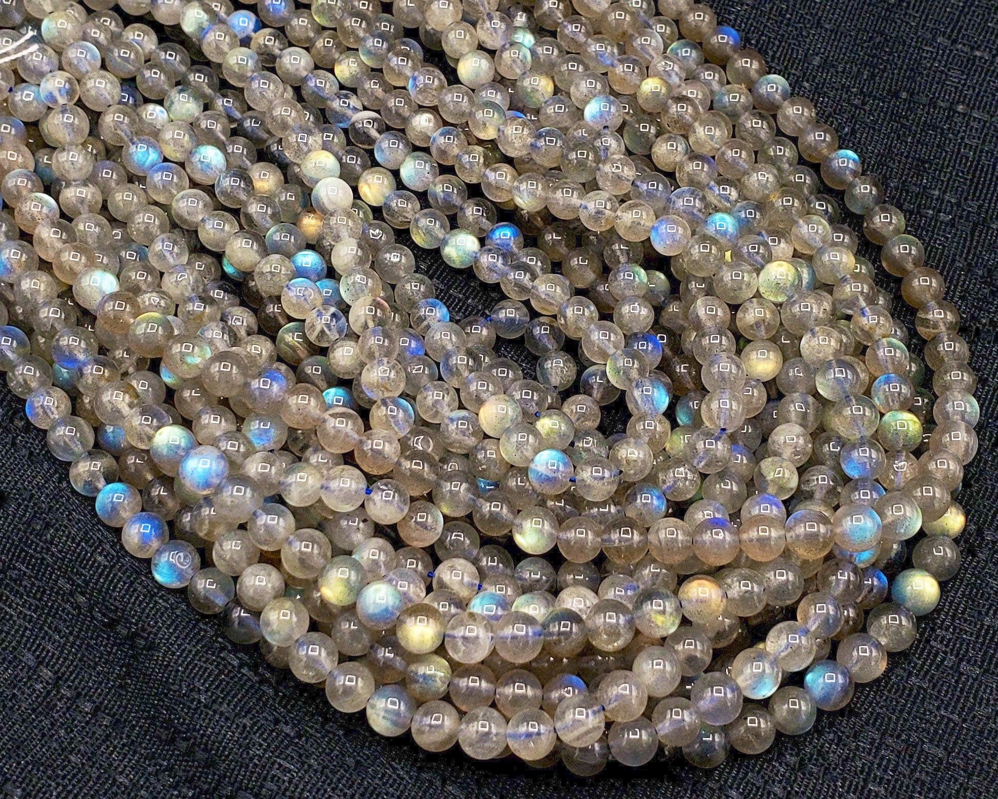Natural Labradorite Stone Bead. 4mm 5mm 6mm 8mm 10mm Round Bead ...