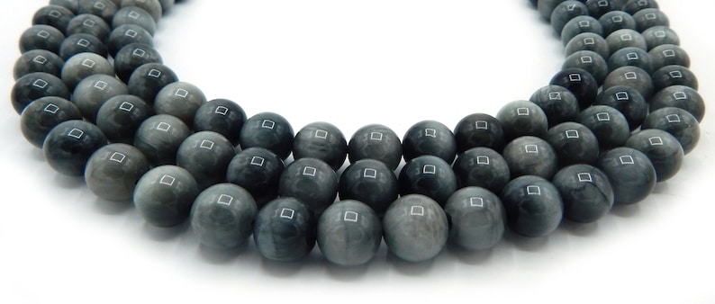 Natural Gemstone Eagle-eye Smooth Round 4mm6mm10mm - Etsy