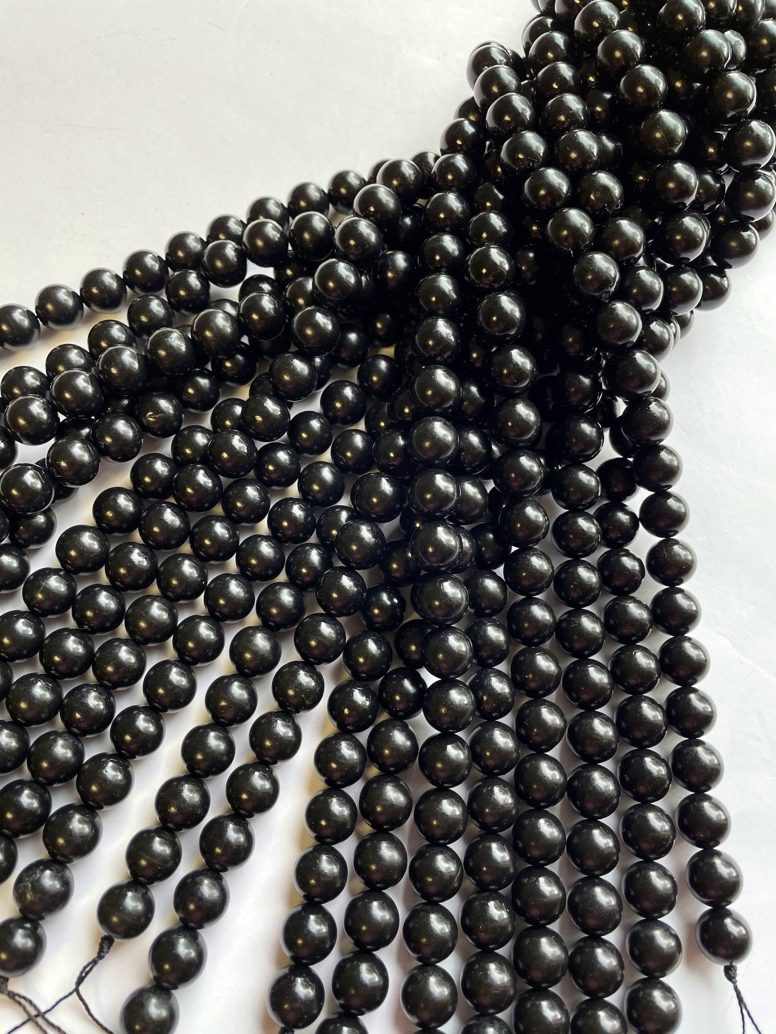 AAA Black Tourmaline Stone Bead. 4mm 6mm 8mm 10mm 12mm Round - Etsy